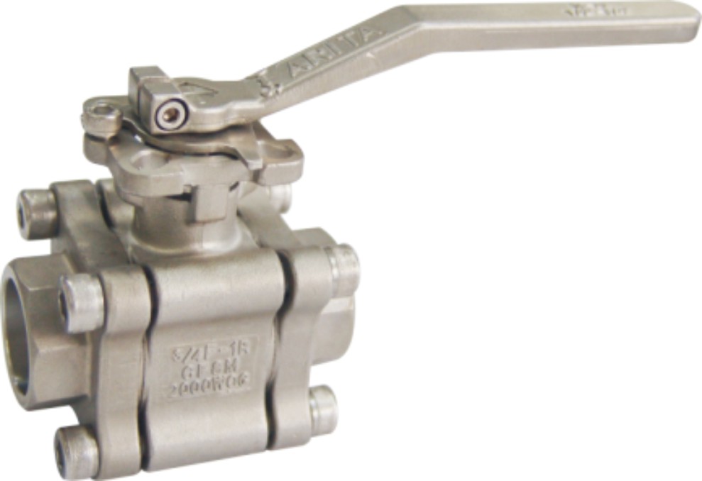 ANIX Stainless Steel NPT 3PC Full Port Ball Valve 2000WOG . ANIX Valve USA - Stainless Steel ...